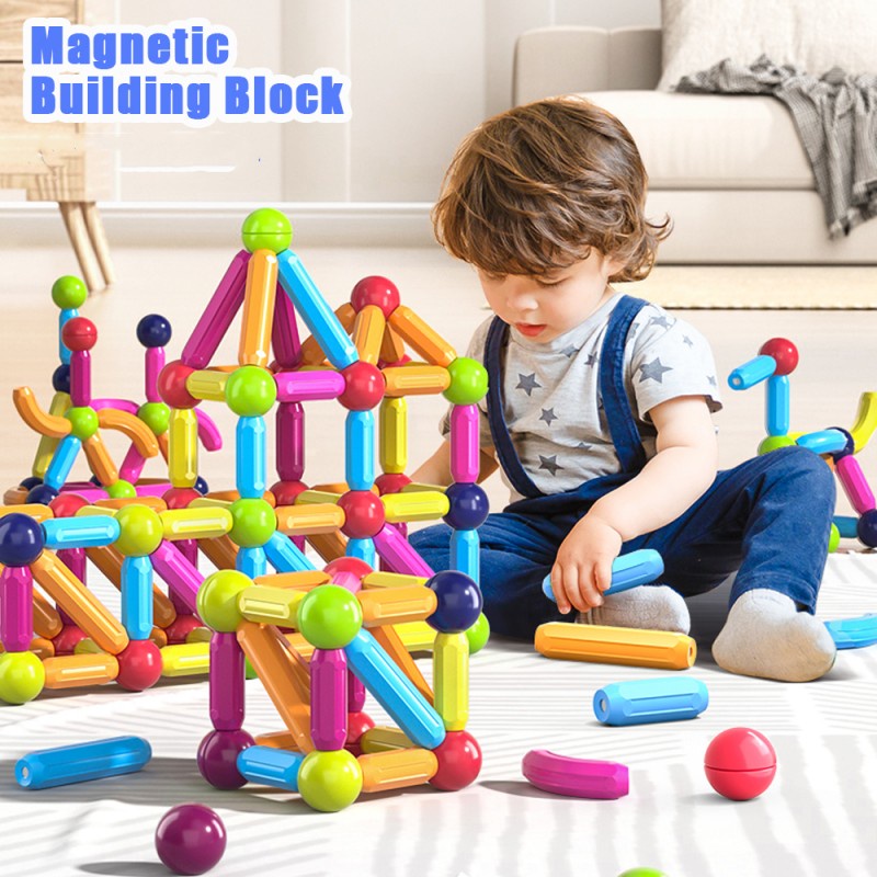 STEM toys Magnetic Building Blocks Toy Set For Kids Large Size Big ...