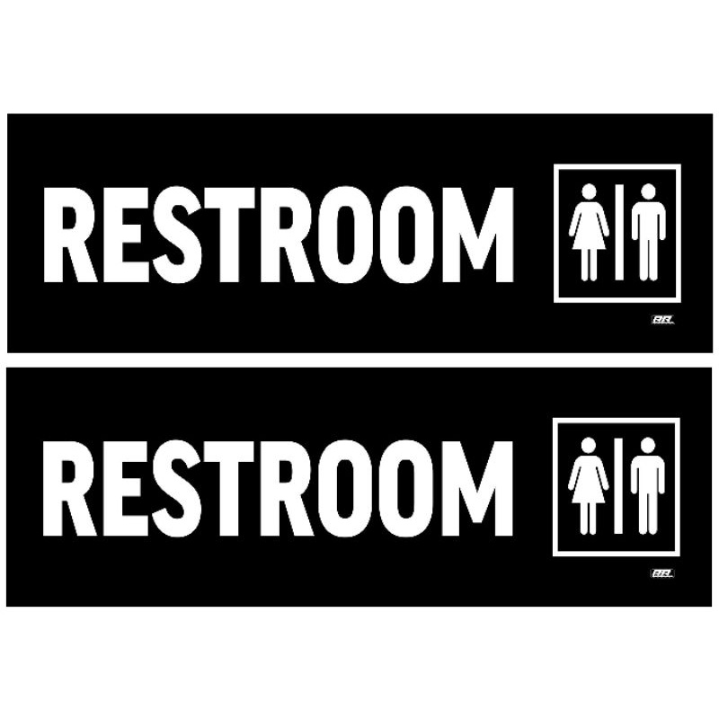 restroom sticker set in a4 size laminated waterproof | Shopee Philippines
