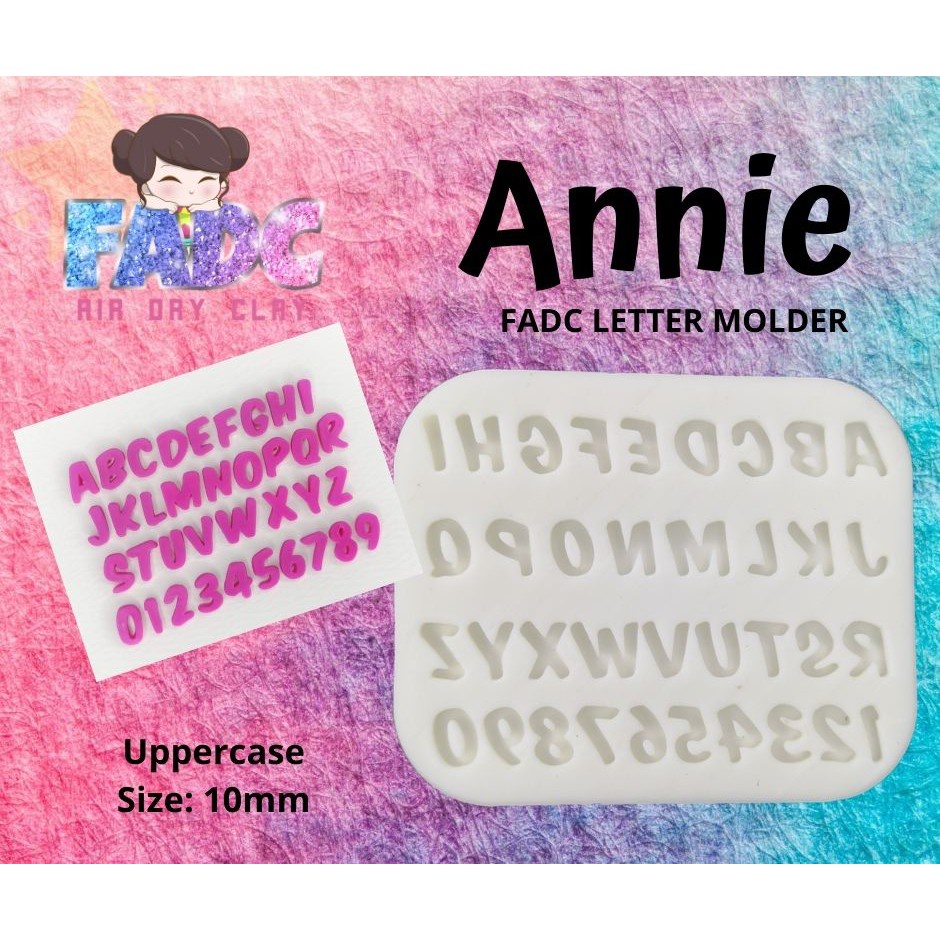 LM07 Annie Silicone Molder - Letter Silicone Mold Alphabet Molder ...