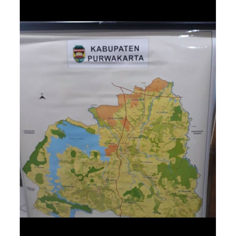 Frame purwakarta district map | Shopee Philippines