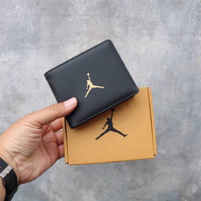 Air Jordan men's folding wallet in black | Shopee Philippines