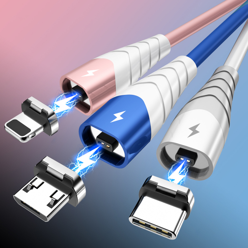 Micro USB Magnet Cable 2Pin Magnetic Charge Cable Type C Fast Charging ...