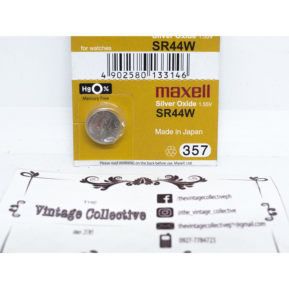 Maxell SR44 (357/303) EPX76 Silver Oxide Battery | Shopee Philippines