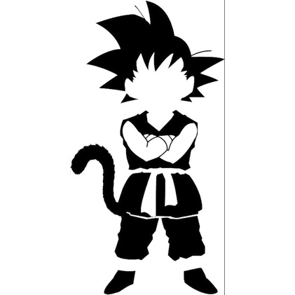 Goku Car/motorcycle vinyl sticker | Shopee Philippines