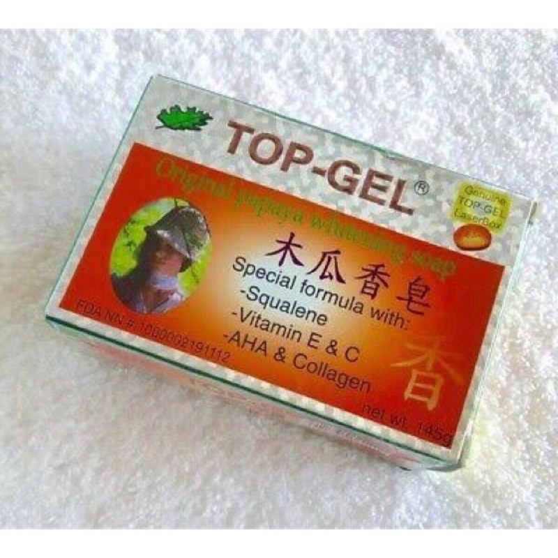 Top-Gel papaya whitening original soap 145g | Shopee Philippines