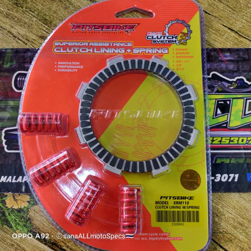 PITSBIKE HONDA XRM110 WAVE100 CLUTCH LINING AND CLUTCH SPRING (OEM ...