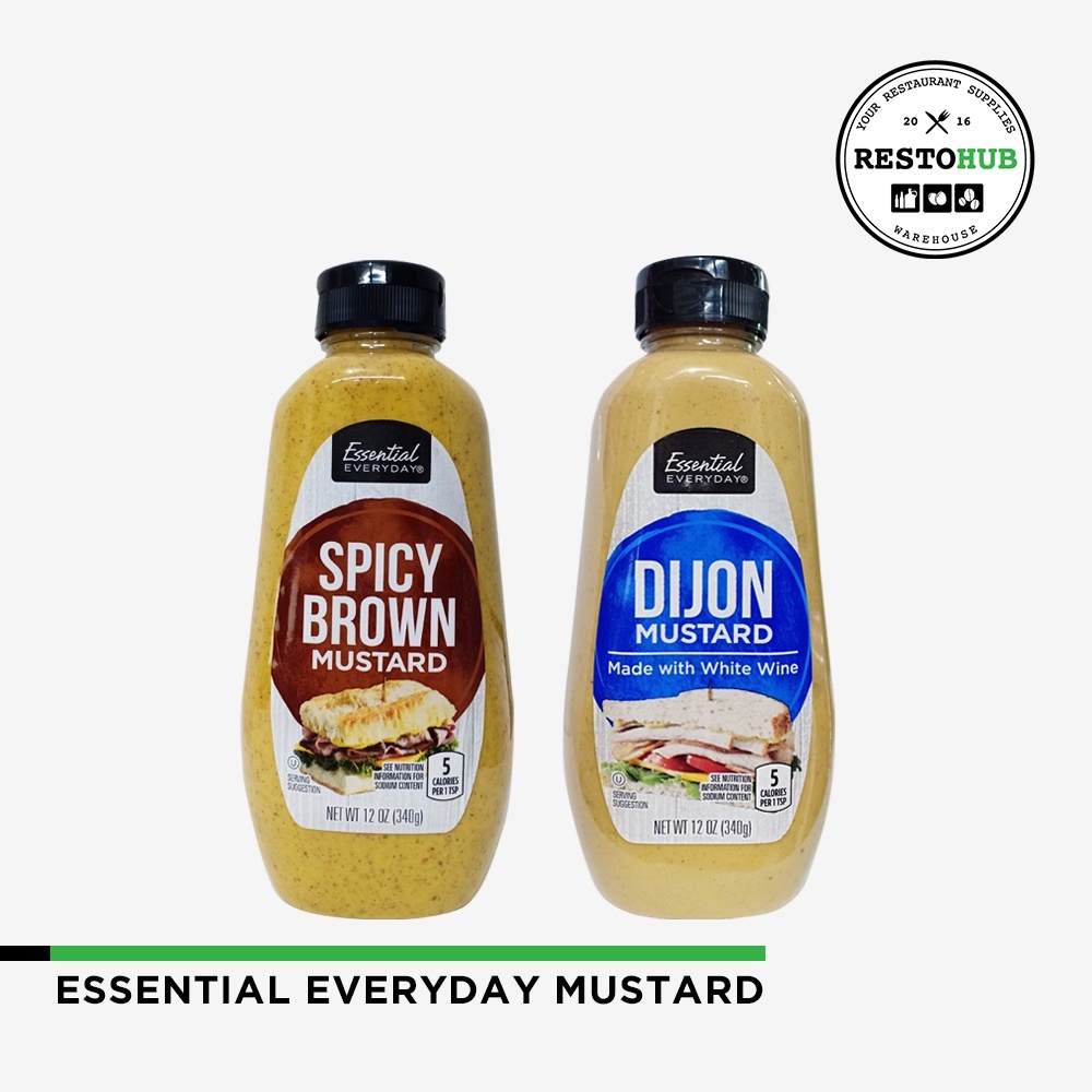 Dijon Mustard / Spicy Brown ( 340g ) Essential Everyday | Shopee ...