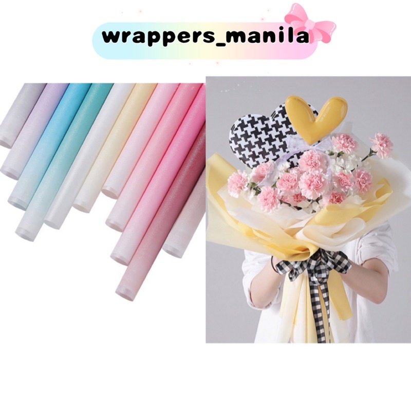 15pcs Frosted Shine Iceberz Wrappers Bouquet Wrapping Paper Flower ...