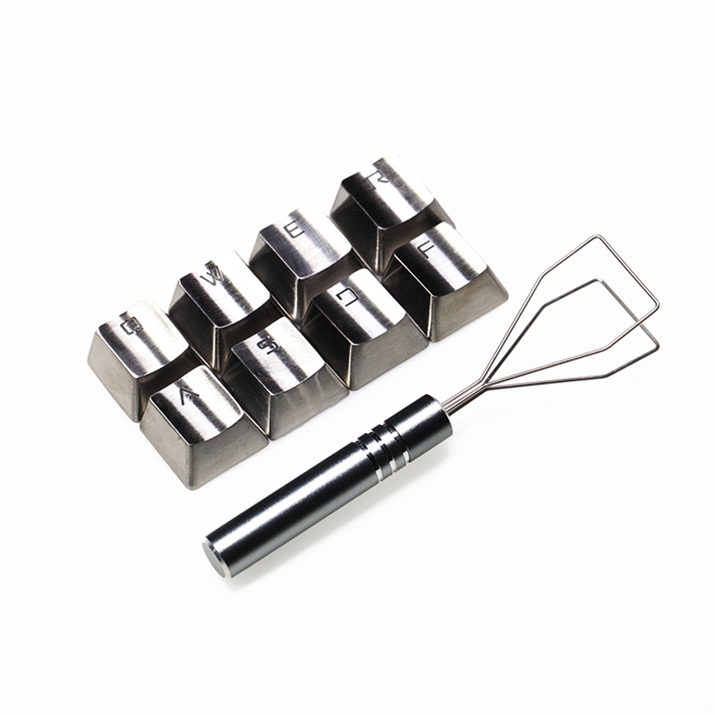TEAMWOLF STAINLESS STEEL MX KEYCAP SILVER COLOR METAL KEYCAP FOR ...