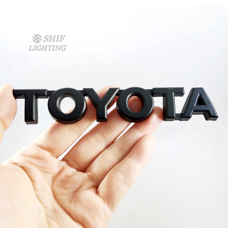 1 x ABS Black TOYOTA Logo Car Auto Rear Trunk Emblem Badge Sticker ...