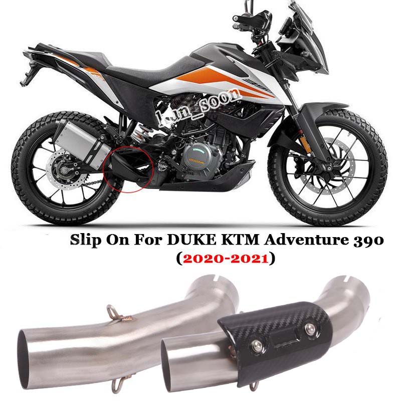 Slip-on Mid Pipe Link for KTM Duke 390 Aventure RC390 2020-2021 ...
