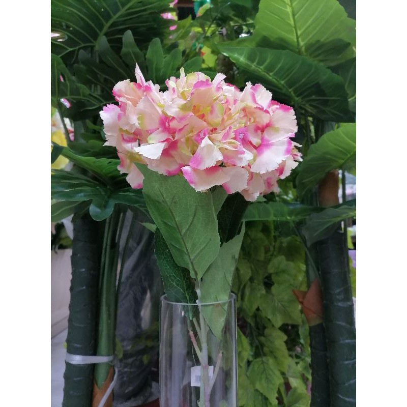ARTIFICIAL SINGLE HYDRANGEA LONG STEM,R2 (Assorted Color) | Shopee Philippines