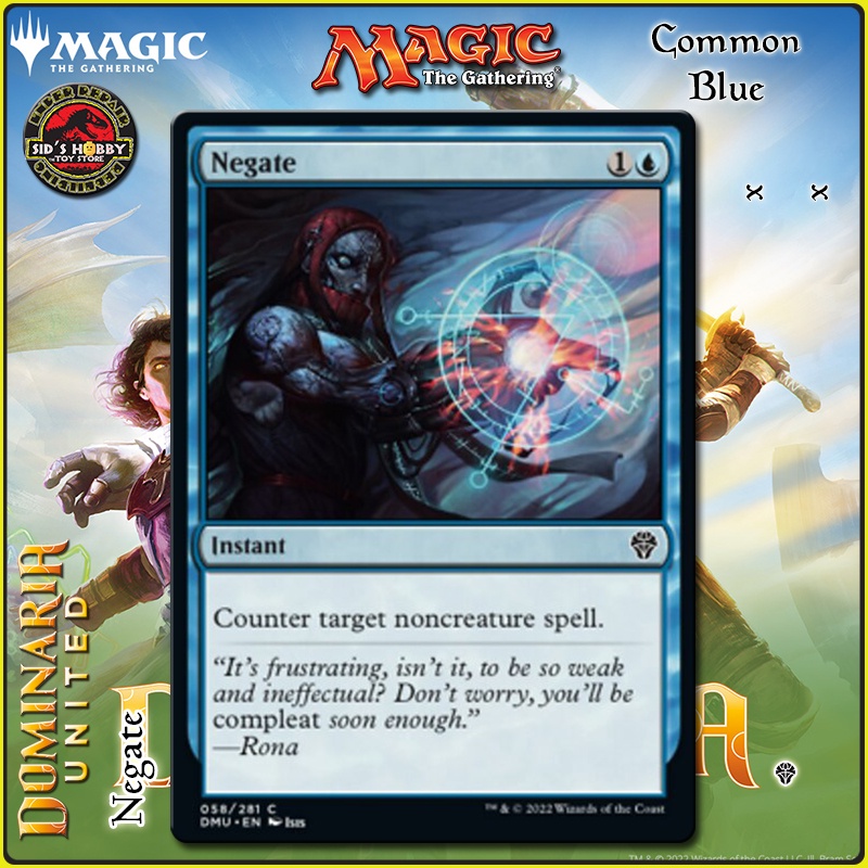 Negate x x Dominaria United Blue Common DMU MTG | Shopee Philippines