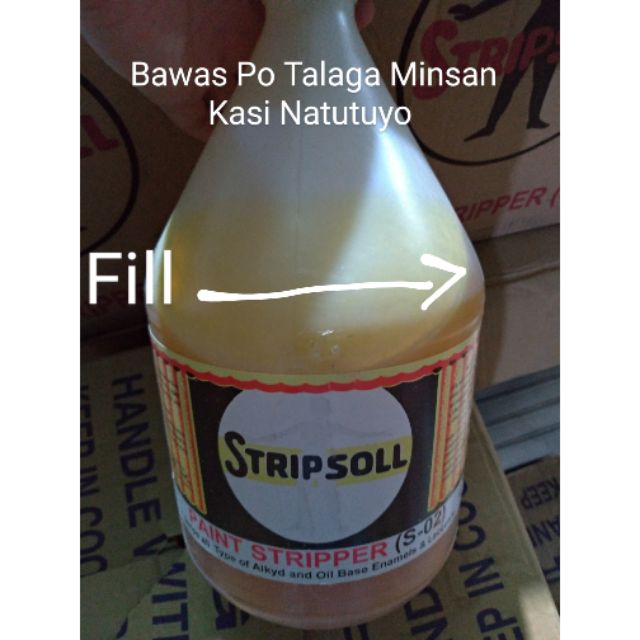 Stripsoll 4KG Stripsol Paint Remover / Stripper (Pang Tangal Ng Pintura ...