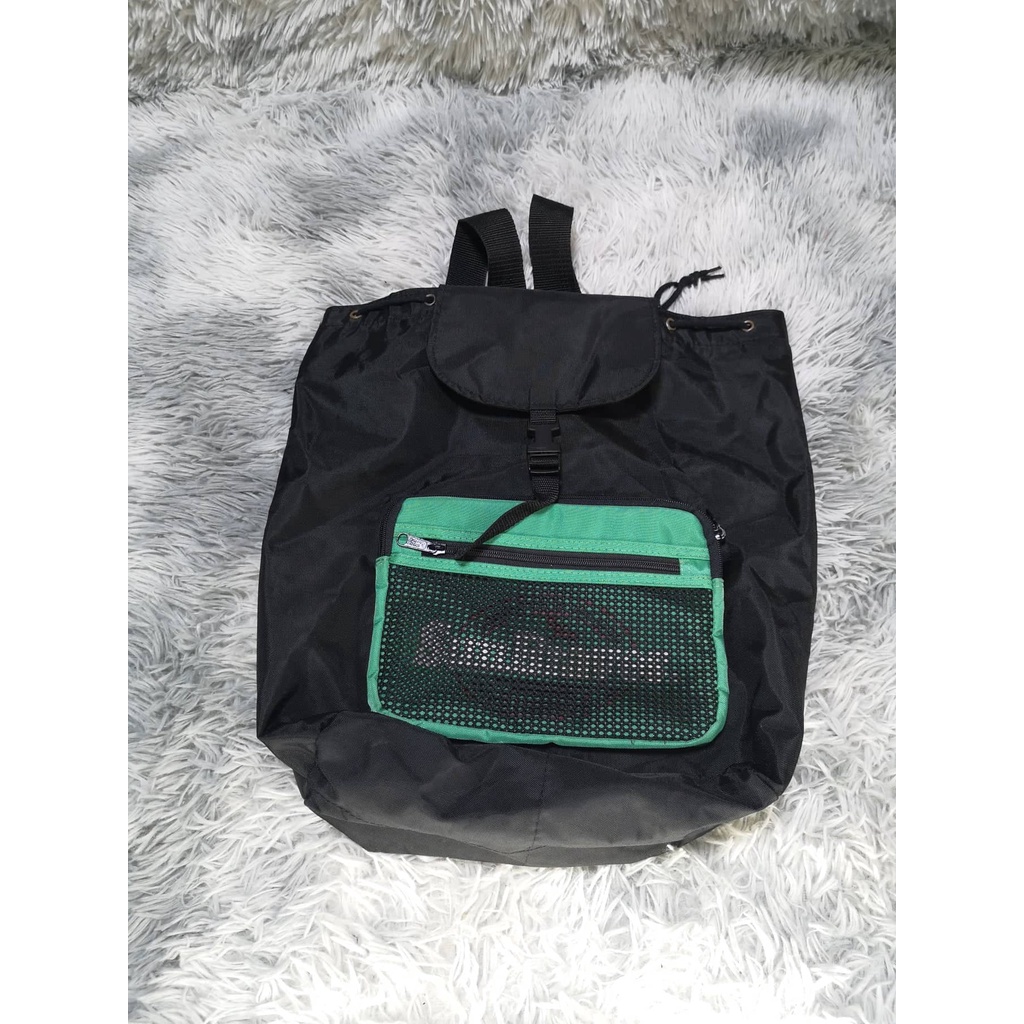 Black Drawstring Backpack. | Shopee Philippines