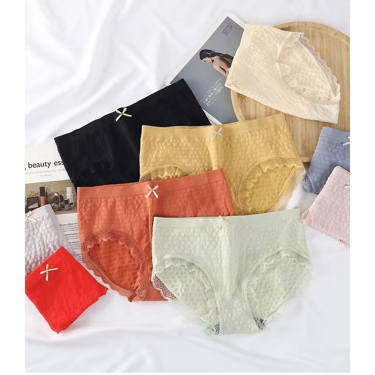 SF Plus Size Seamless Cherish Panty Antibacterial Panties Cheries Panty ...