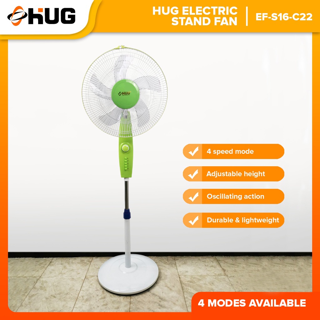 HUG Electric 4 Speed Mode Household Standard Stand Fan 16 Inches - (Ef ...