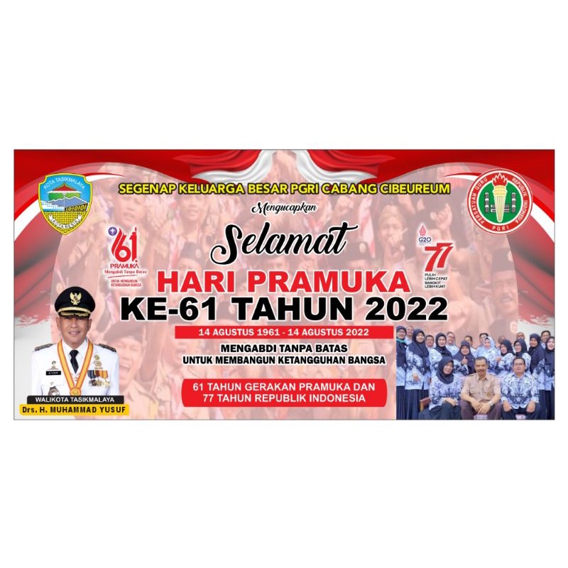 61st 2022 Custom 3x1 Meter Scout Day Banner Banner Banner | Shopee ...
