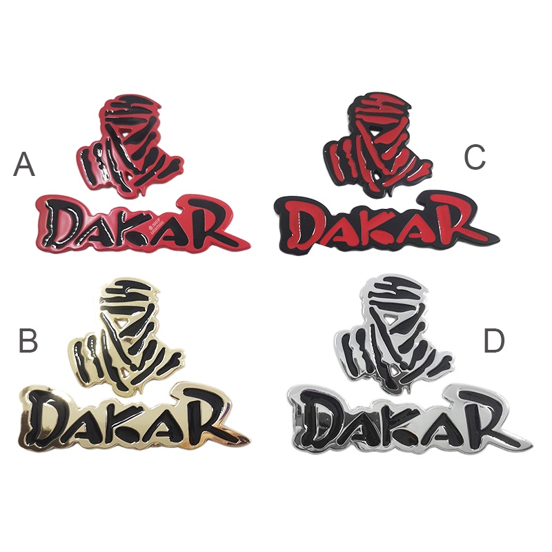 1 X Metal Dakar Rally Racing Logo Car Auto Motor Bike Decorative Emblem ...