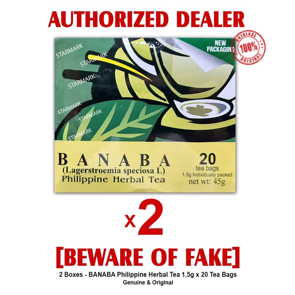 Banaba Tea 20's New Packaging AUTHENTIC - 2 Boxes | Shopee Philippines