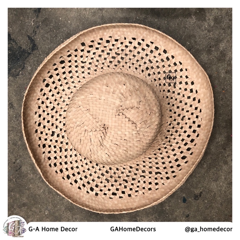 Farmers hat - kids - women - Mens buri Hat Decor Accent fringes holes ...