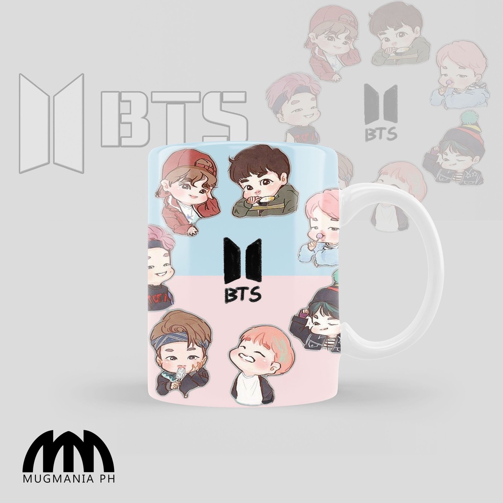 KPOP Mugs - Mugmania - Member - Jungkook, V , Jimin , Jin , Suga , RM ...
