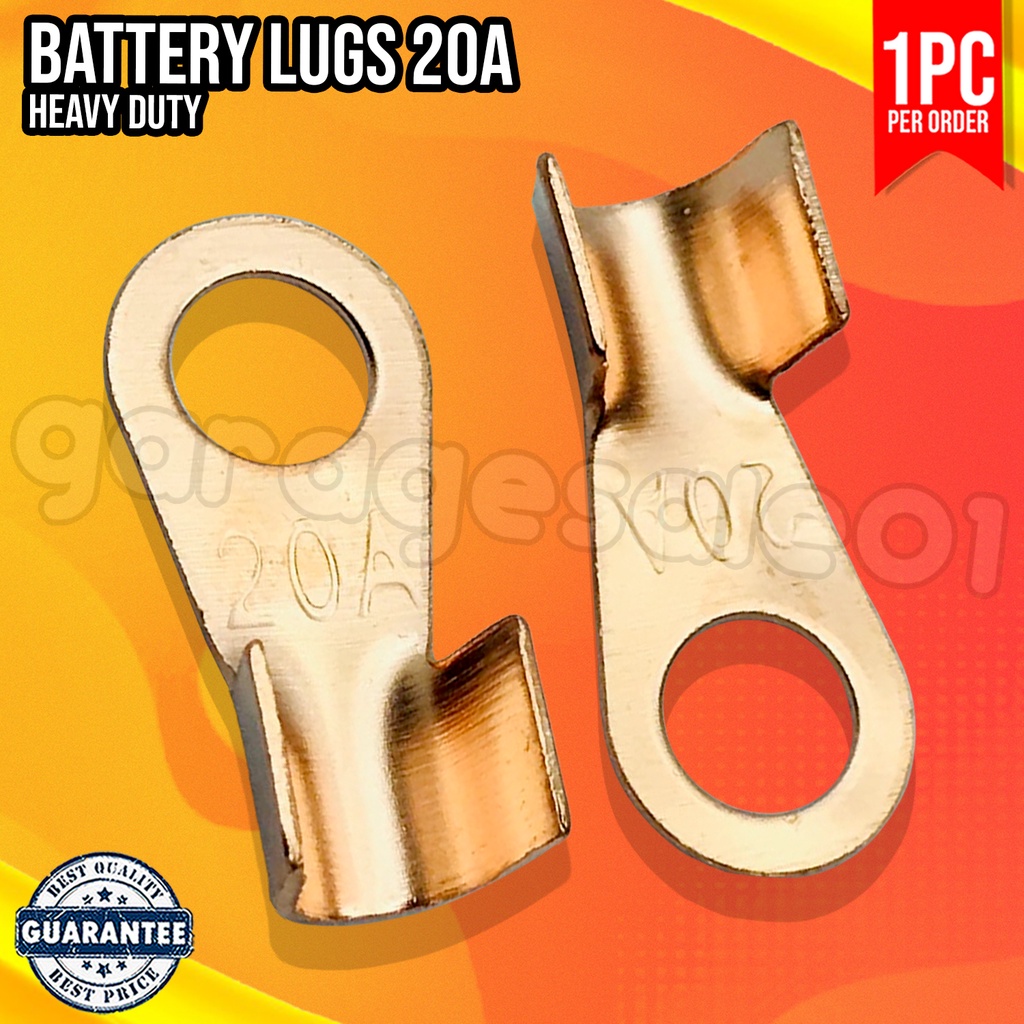 Duty Pure Copper Battery Lug 20A (Per Piece) | Shopee Philippines