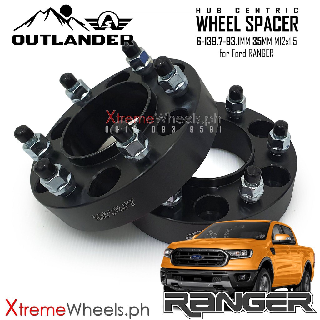 35mm Ford Ranger / Raptor / everest 2009-2025 Wheel spacer with centric ...
