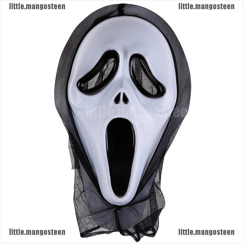 [Mango] Scary Scream Ghost Face Mask Fancy Bloody Dress scary Halloween ...