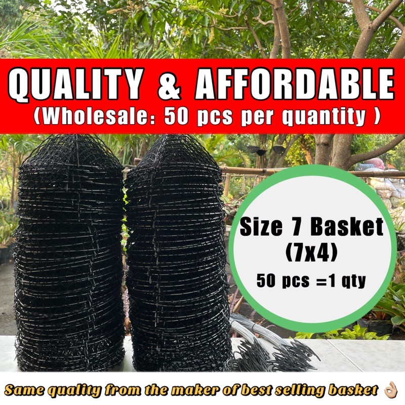 50 pcs Hanging Net Basket Pot for Plants (Complete Set) | Shopee ...