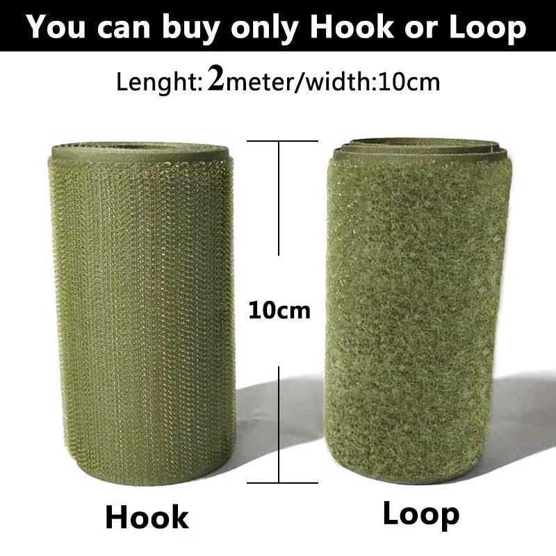 1Meter/Pairs 10CM Width Velcros No Adhesive Hook Loop Fastener Tape ...