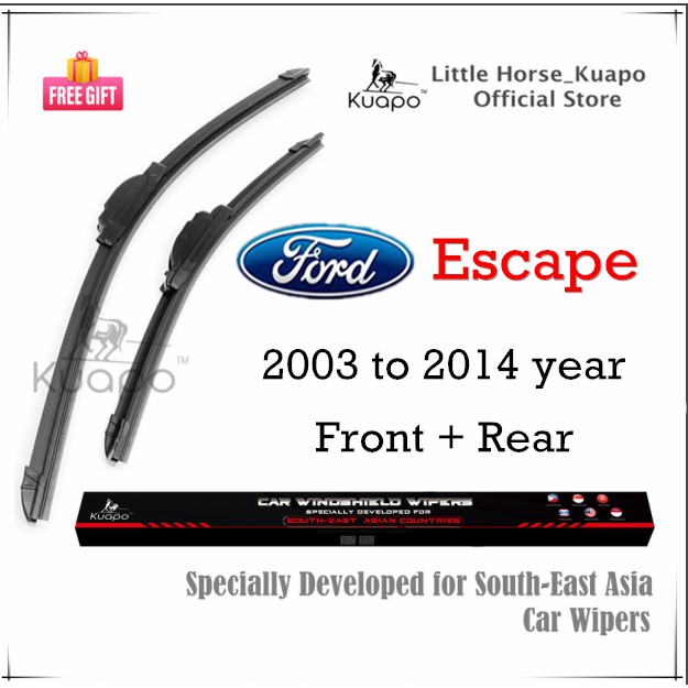 Ford Escape Wiper Blade Set (Front/Rear) for 2003 to 2014 year Car ...