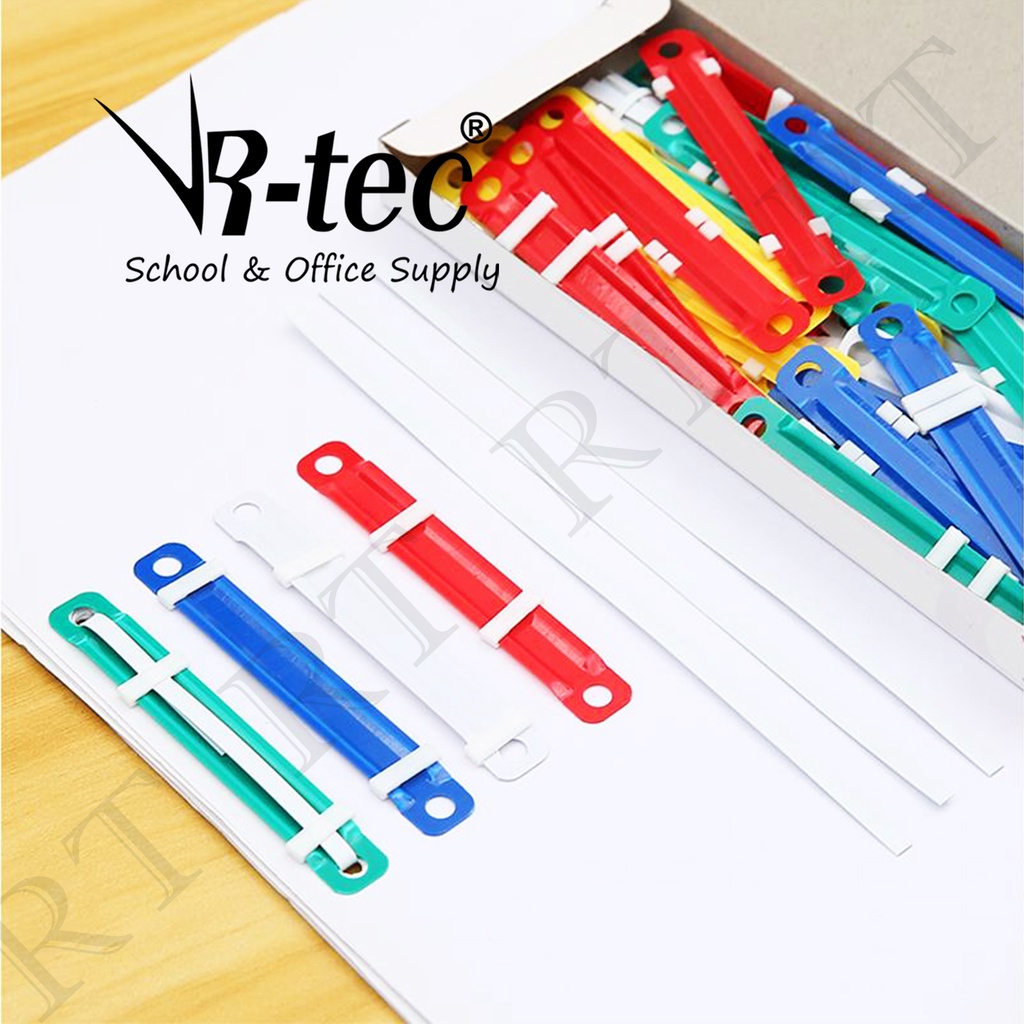 Rtec one box/5pcs Paper Fastener long Plastic Office Fasteners School ...