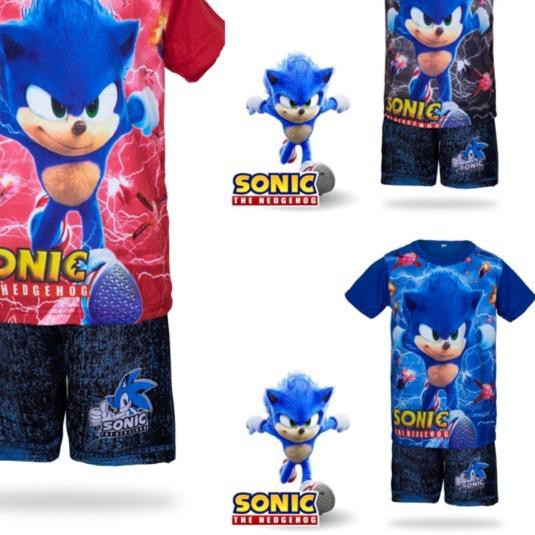 New! Sonic Clothing Settings For Children Age 2-11 Years | Shopee ...