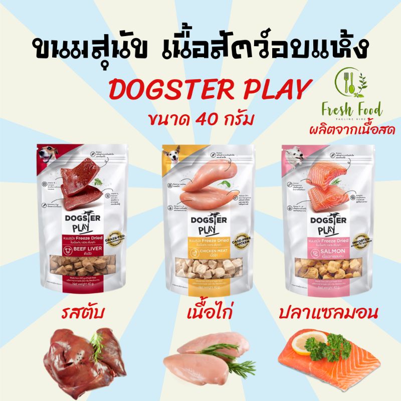Dog Treats Dogster Play Food Size 40 Grams 1 Pack Meat For Dogs (There ...