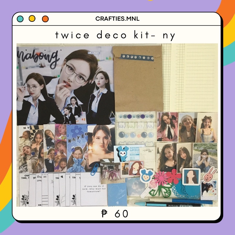 twice deco kit- unnie line 1/2 | crafties.mnl | Shopee Philippines