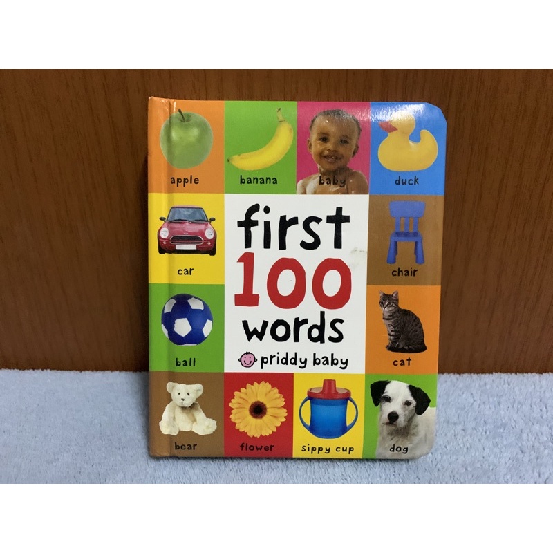 Priddy Baby First 100 Words - BOARD BOOK (Preloved) | Shopee Philippines