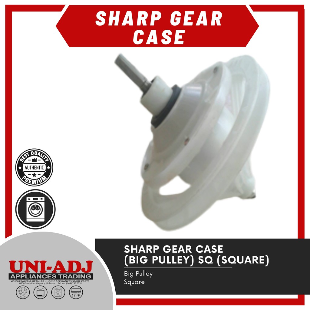 Sharp Gear case (Big pulley) SQ (square) for Washing Machine - Spare ...