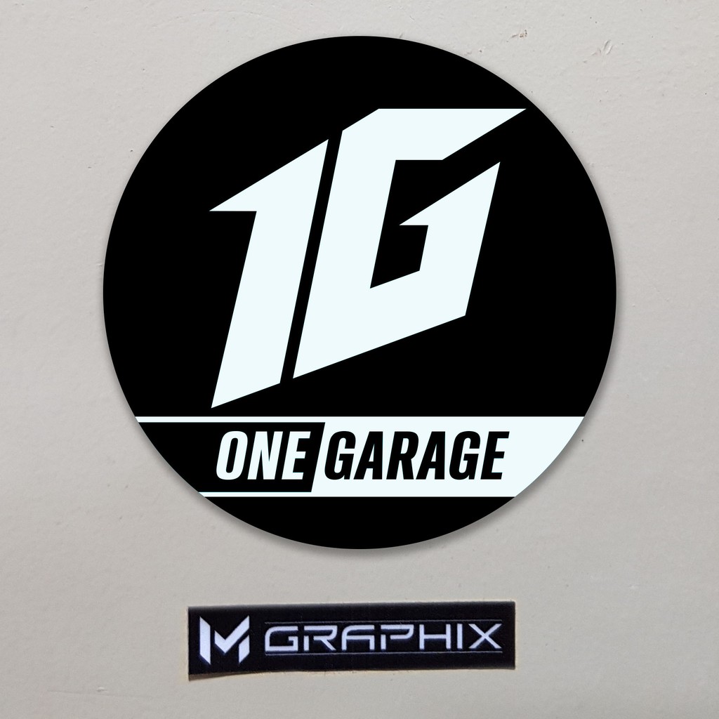 One Garage circle inspired, laminated vinyl sticker | Shopee Philippines