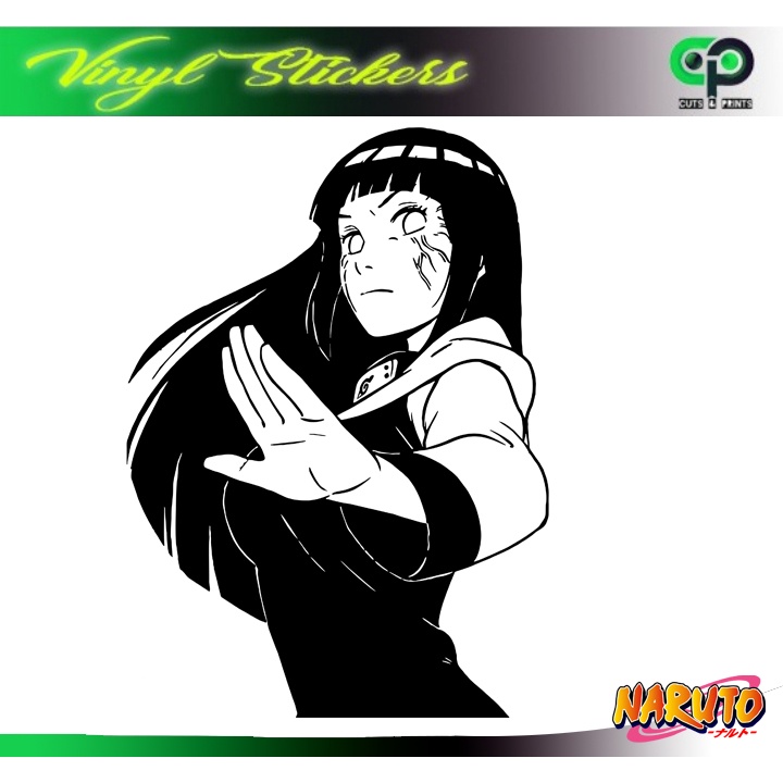Hinata 003 - Naruto/Boruto Vinyl Sticker (For Laptop, Motorcycle, Car ...