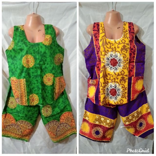 Terno Short for adult 100% cotton ( Original batik ) size M,L,XL ...