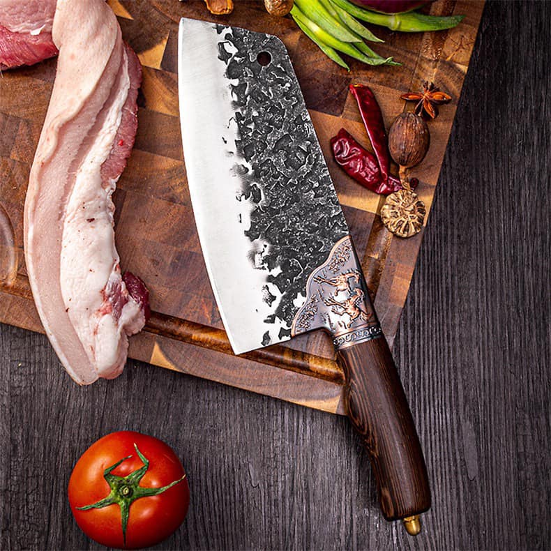 Meat Cleaver Knives Hand Forged Butcher Heavy Duty Bone Chopper ...