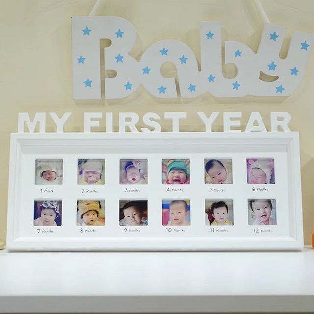 12 months baby growth picture frame (2x2) | Shopee Philippines