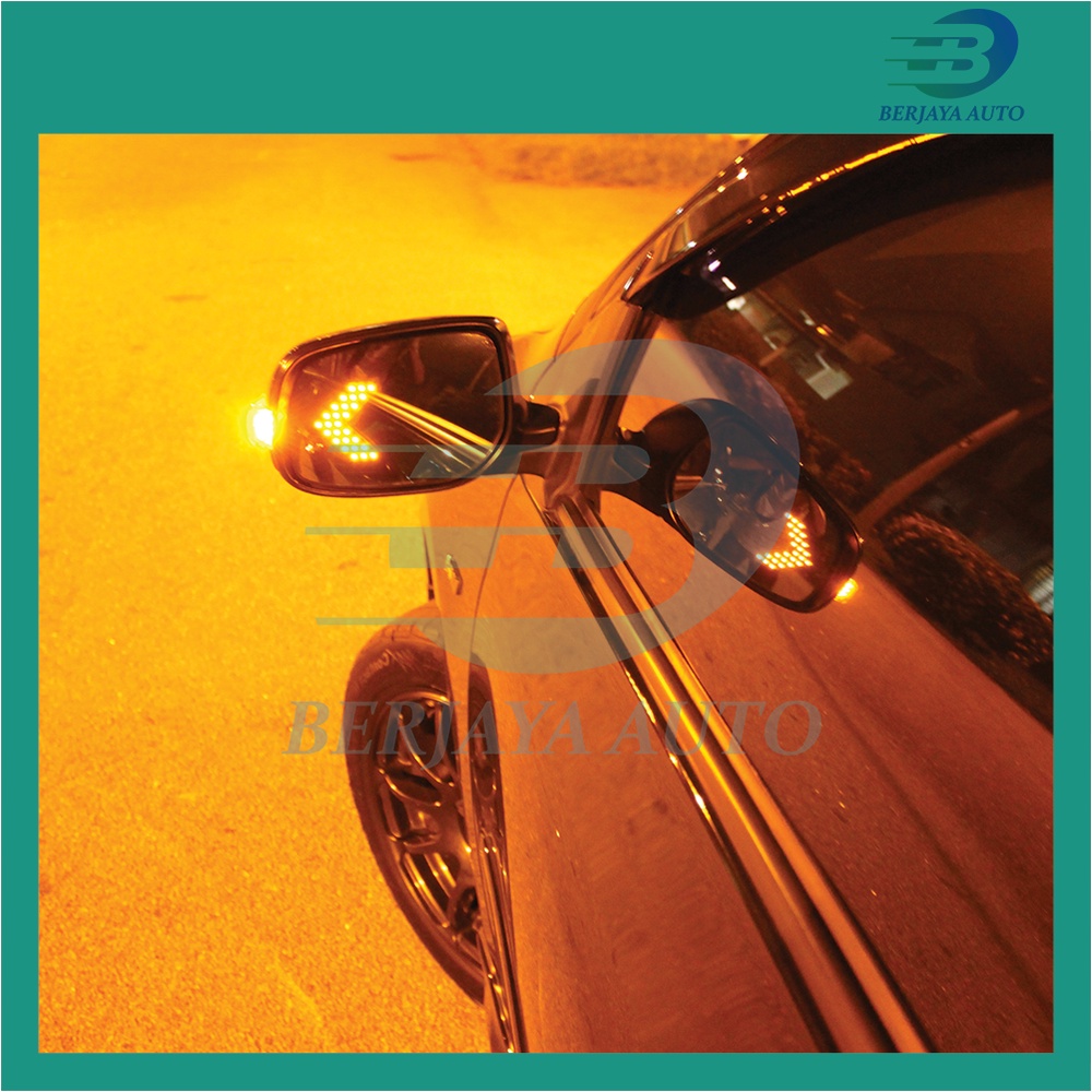 Perodua Axia (2014-2022) Blue Side Mirror With LED Successful Signal ...