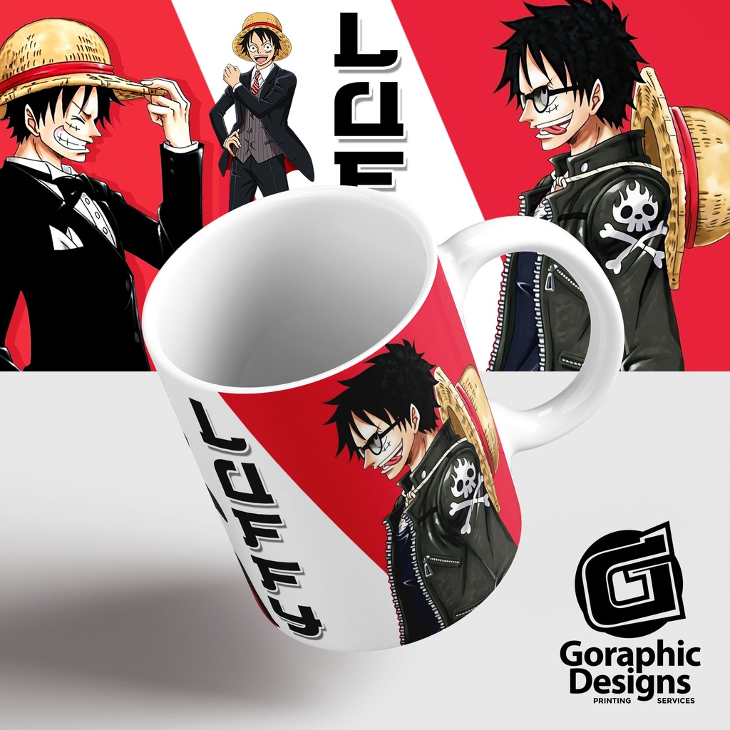 Luffy Mug - Anime Inspired Custom Printed Mug - One Piece- Gift Mug ...
