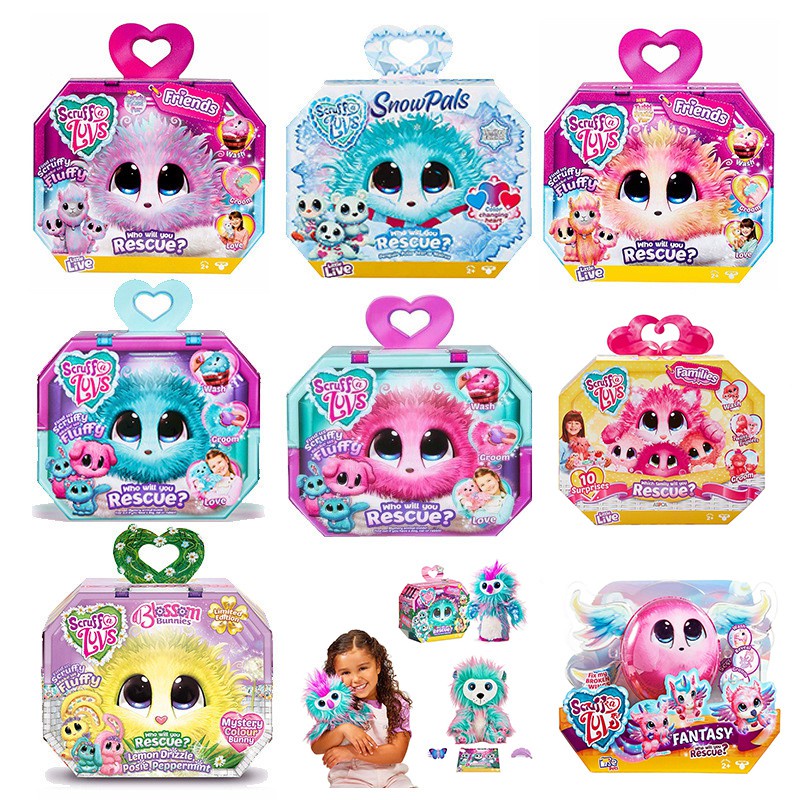 2022 New Little Live Scruff-A-Luvs Families Mom & Baby Rescue Pet Soft ...