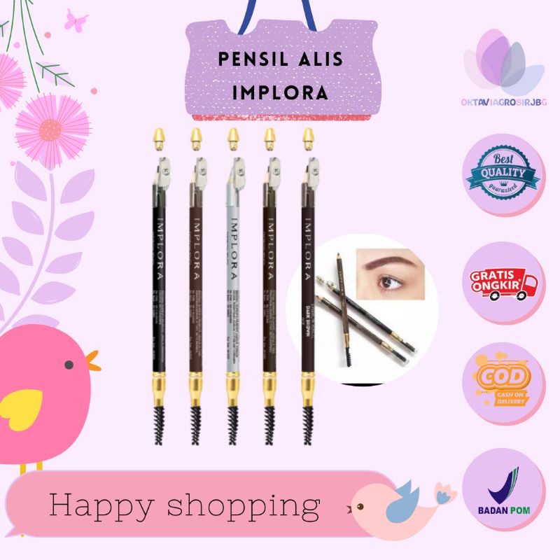 Bpom IMPLORA Brow Pencil - 2IN1 EYEBROW IMPLORA Pencil | Shopee Philippines