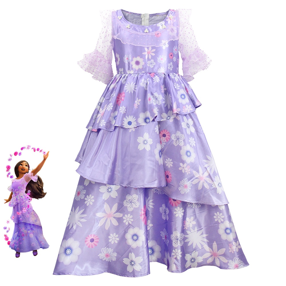 Encanto Isabela Princess Dress For Mother Adult Halloween Cosplay ...