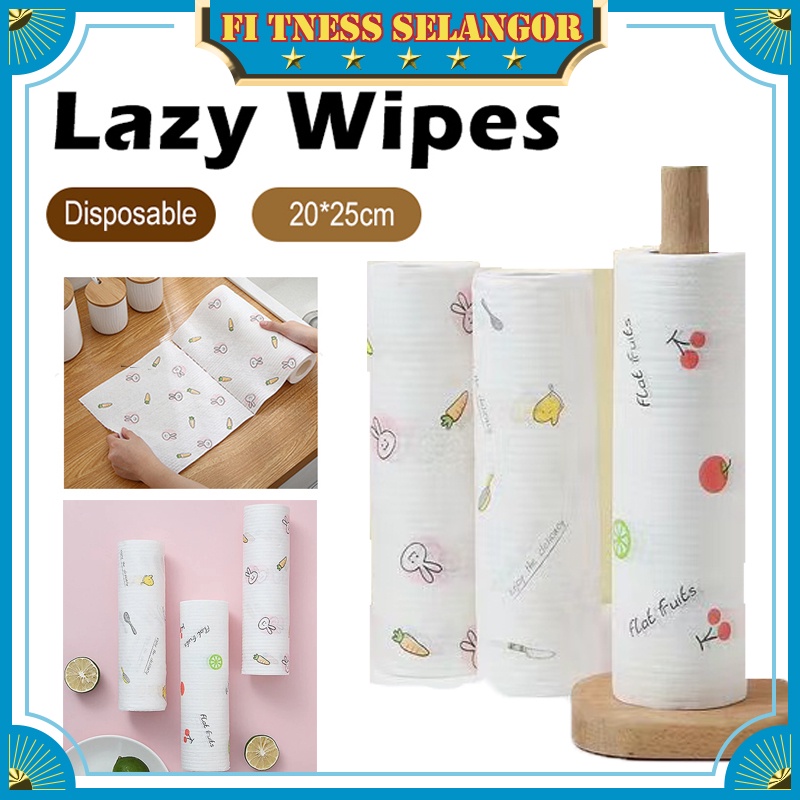Reusable Roll Cleaning Cloths Disposable Dish Paper Towel Cloth Kitchen ...