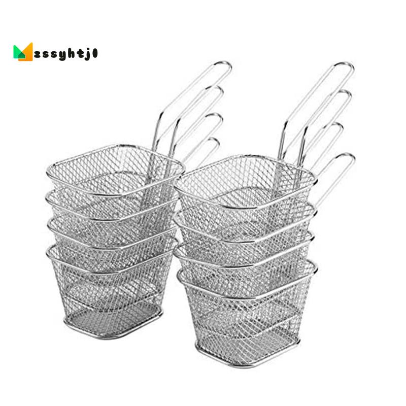 home lifeMini Fry Baskets, Mesh Wire French Fries Chip Basket Net, Food ...
